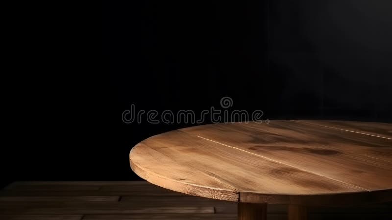 Empty Table for Product Display Montages on Isolated Background Stock ...