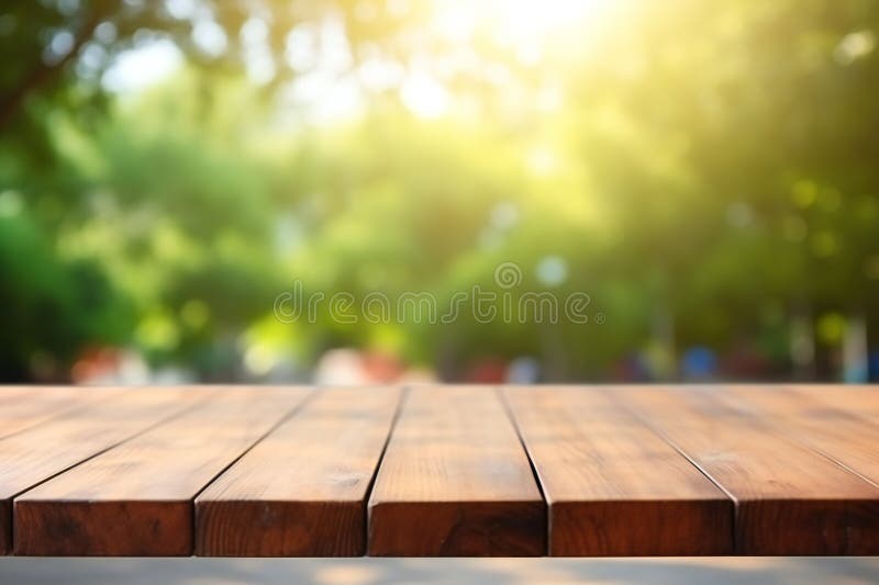 Empty Table Ready for Your Product Display Montage Stock Illustration ...