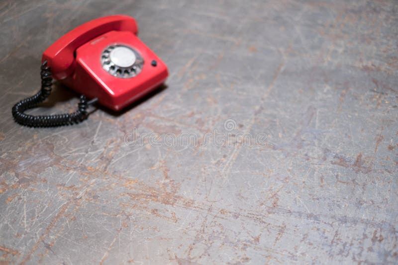 Old Telephone, Phone with Dial Plate - Retro Objects Stock Image ...