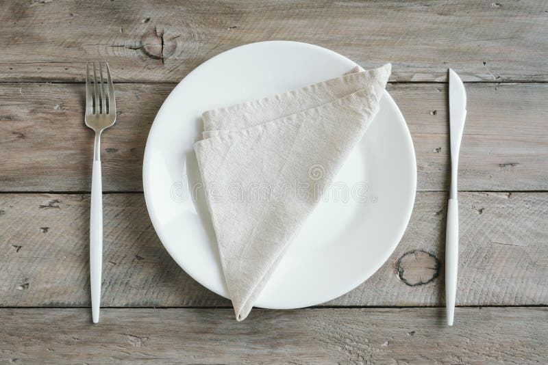 Empty table setting stock photo. Image of plate, dish - 137010158