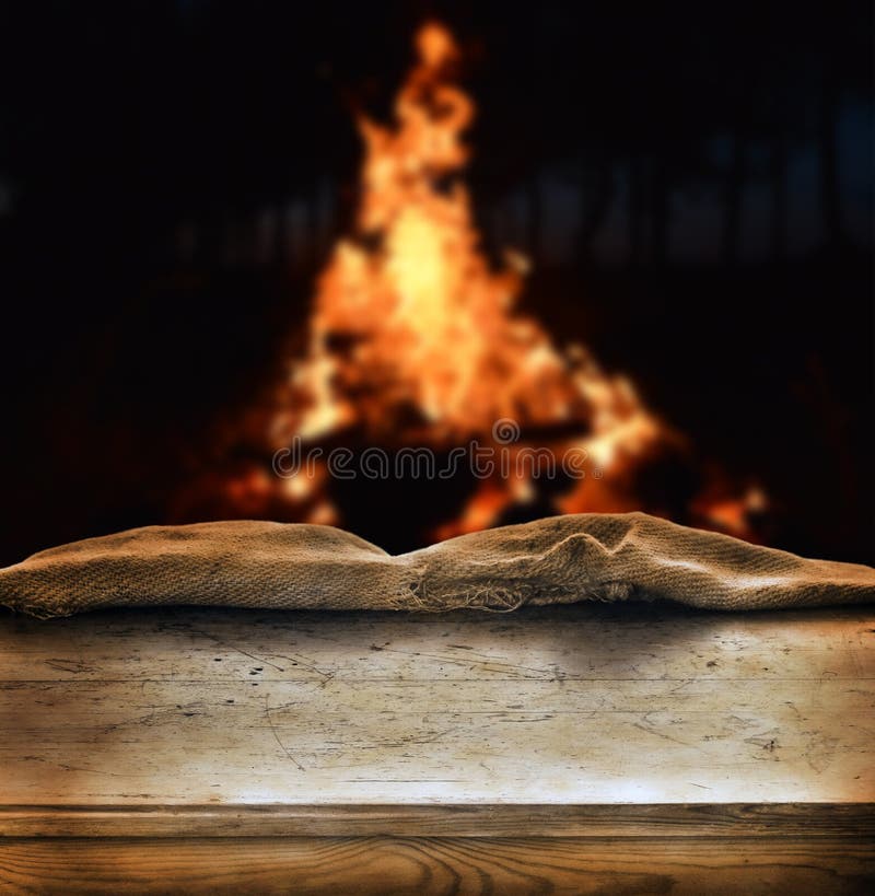 Empty Campfire in Early Morning Fog on a Lake Near Ottawa, Ontario ...