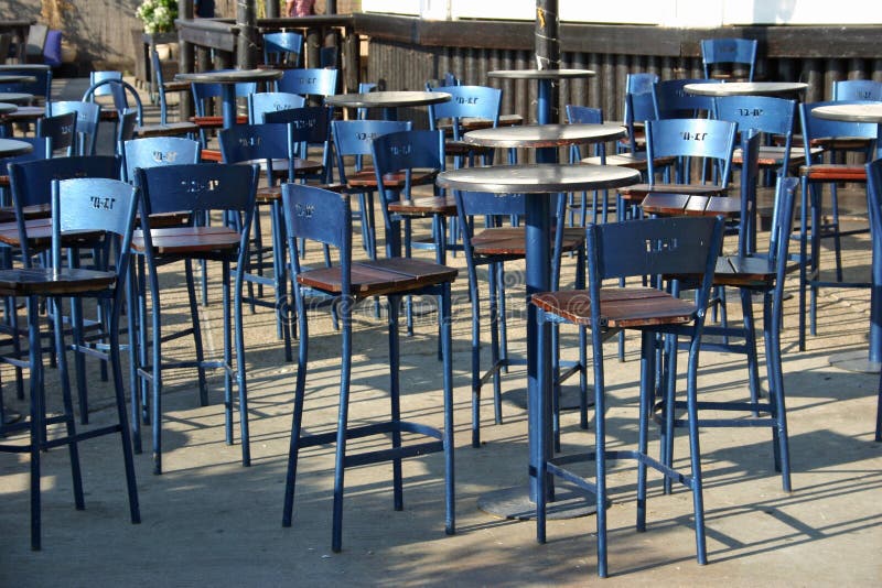 Empty Tables stock photo. Image of urban, patio, virus - 22314688