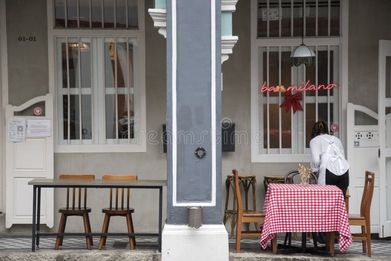 Singapore Traditional Hawker Center Editorial Photography - Image of ...
