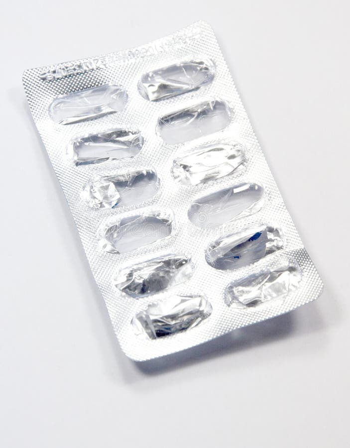 Empty Tablet Pharmaceutical Packaging Stock Image - Image of addiction ...