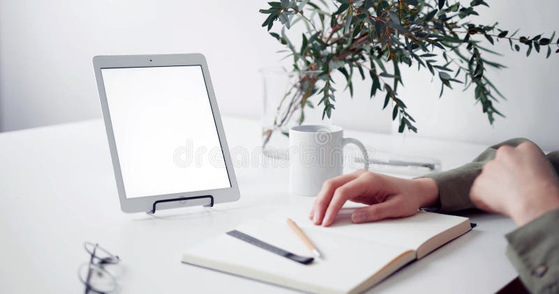 Empty Tablet Screen Mockup Template for Banners and Other Design ...