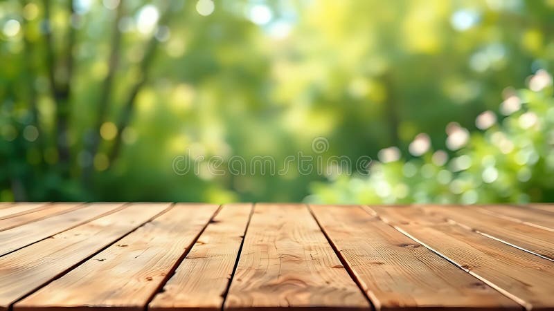 Empty Tabletop in a Tranquil Atmosphere with Shallow Depth of Field ...