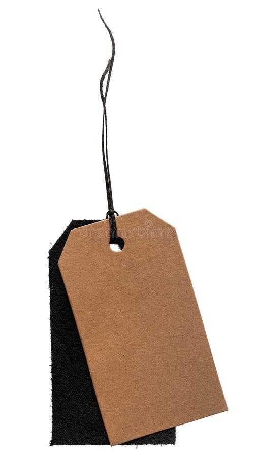 Empty tag isolated stock image. Image of hole, paper - 108297923