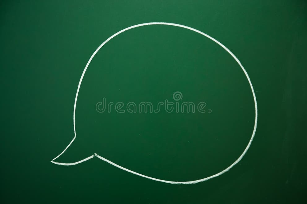 Empty talk box stock photo. Image of speak, chalkboard - 83625066