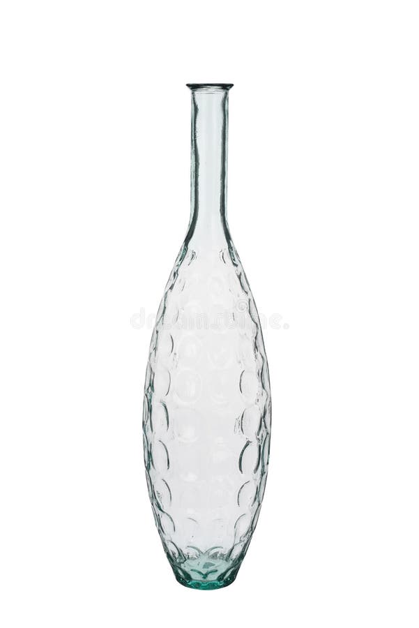 Empty Tall Clear Bottle Vase Stock Image - Image of clear, studio: 68653311