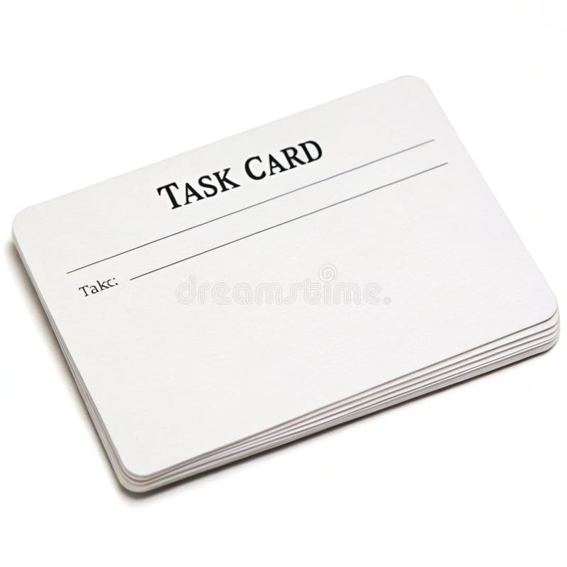 Empty Task Isolated on White Background Stock Illustration ...