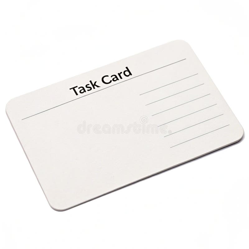 Empty Task Isolated on White Background Stock Illustration ...
