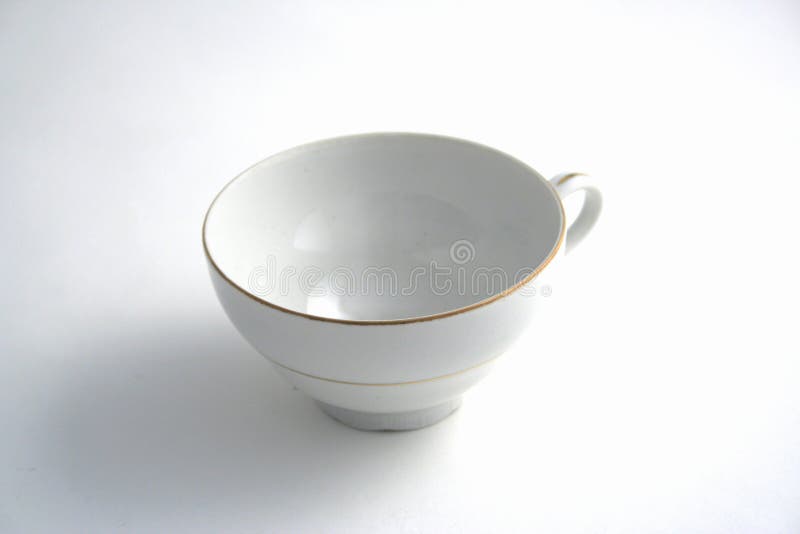 Empty tea cup stock photo. Image of food, table, white - 5494298