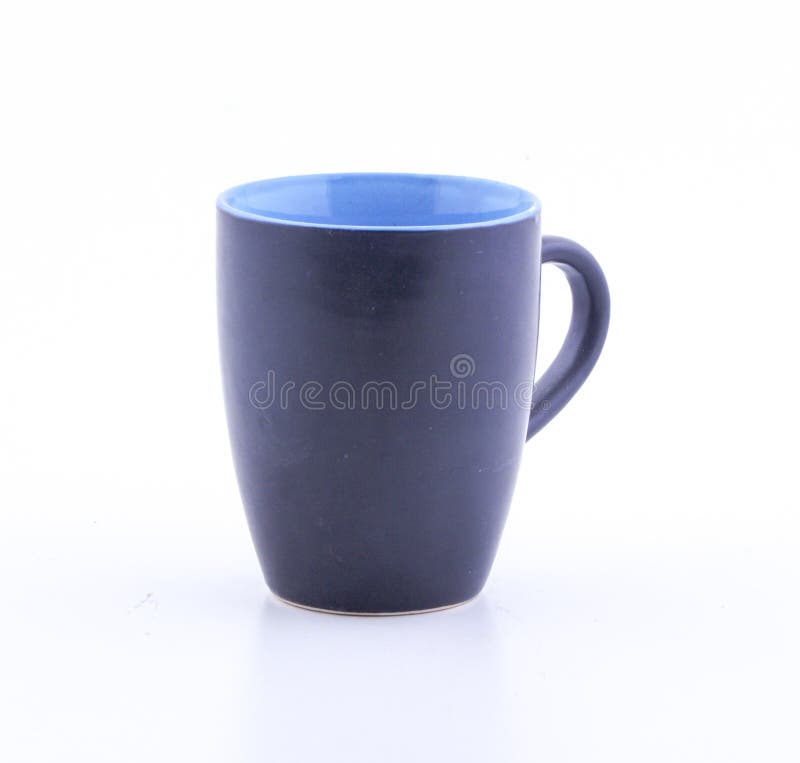 Empty Tea Cup Isolated on White Background Stock Image - Image of ...