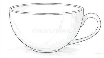 Empty Mug Coloring Page Stock Illustrations – 27 Empty Mug Coloring ...