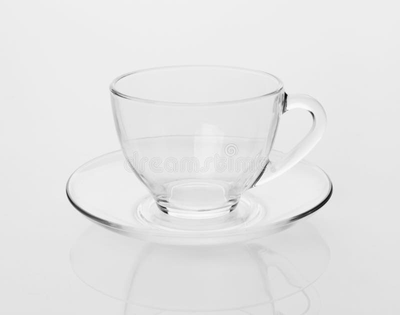Empty glass tea cup stock image. Image of object, single - 24358061