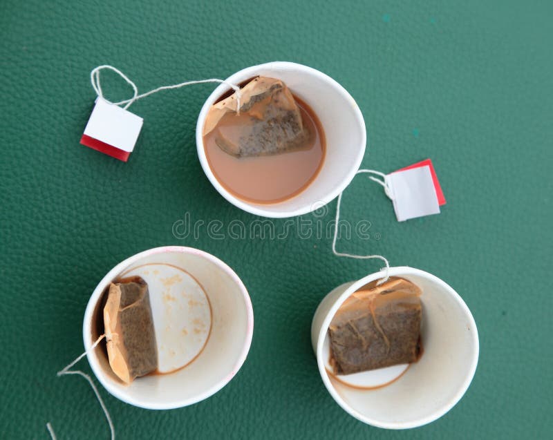 Empty Tea cups stock photo. Image of sumbol, bags, team - 49419318