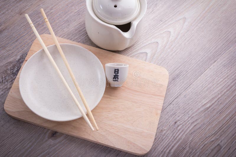 Empty tea drinking set stock image. Image of alcohol - 61773431