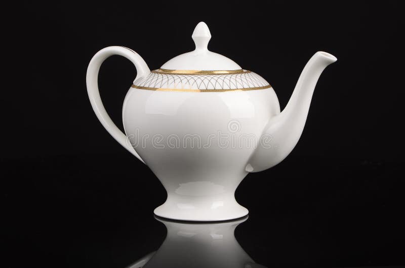 Empty tea pot isolated stock image. Image of background - 87197937
