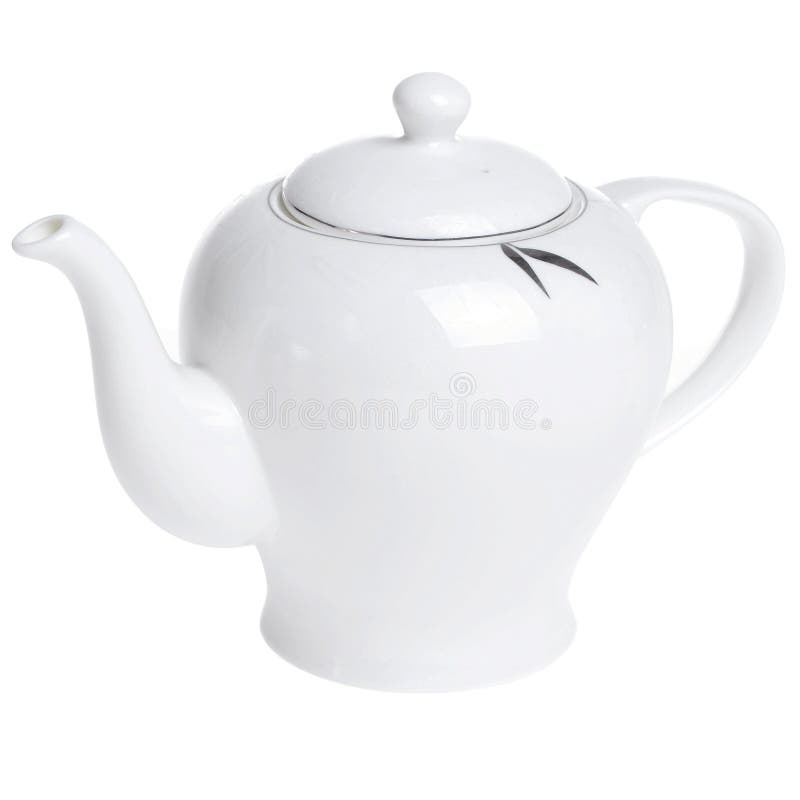 Empty tea pot isolated stock photo. Image of isolated - 87195276