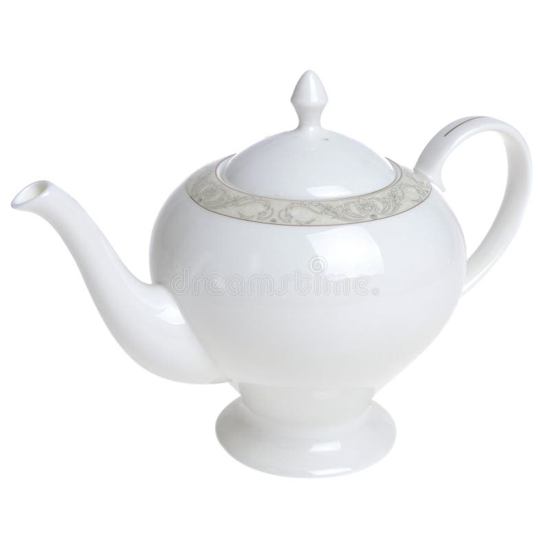 Empty tea pot isolated stock photo. Image of drink, china - 87196296