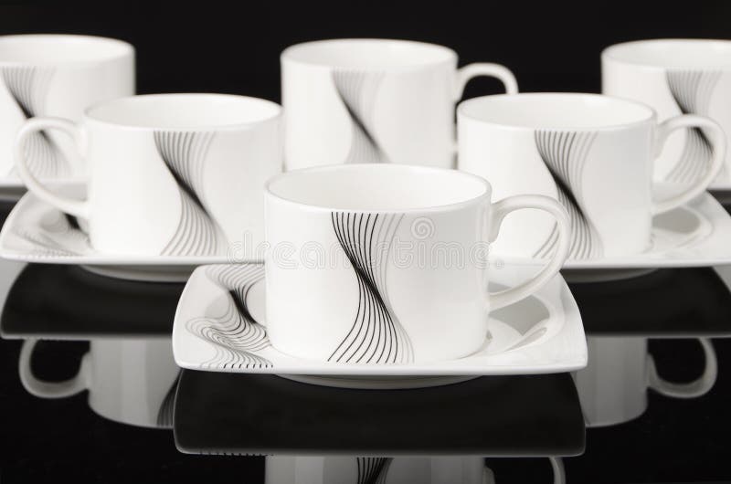 Empty tea set isolated stock image. Image of bowl, empty - 87194877