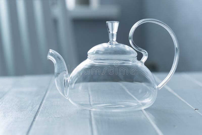 Empty Teapot on Wooden Table Stock Image - Image of cooking, empty ...
