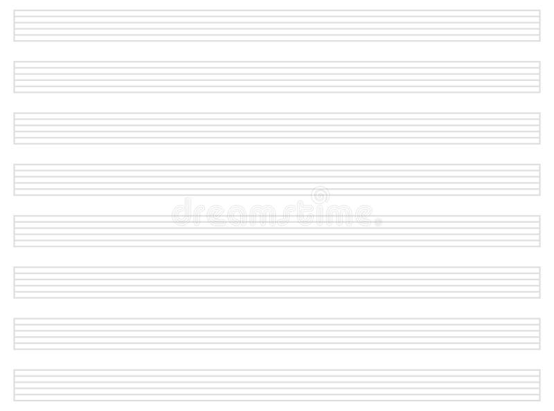 Music Notes Line Paper Template Stock Illustrations – 180 Music Notes ...