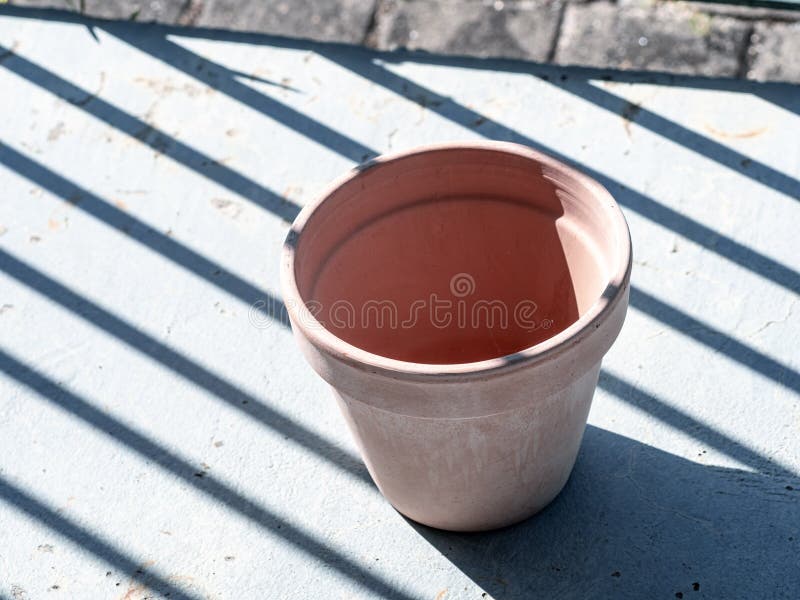 Empty terracotta clay pot stock photo. Image of rustic - 235314758