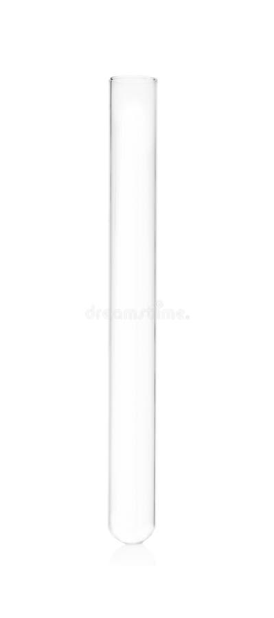 Empty Test Tube Isolated on White. Laboratory Equipment Stock Photo ...