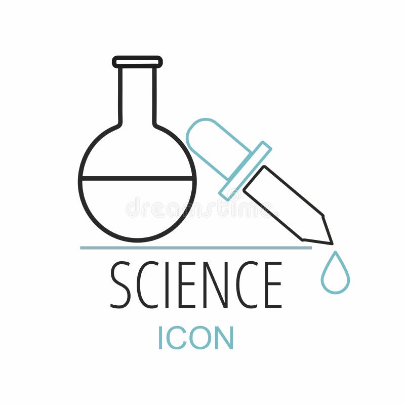 Empty Test Tube Isolated on White. Science Icon Stock Vector ...