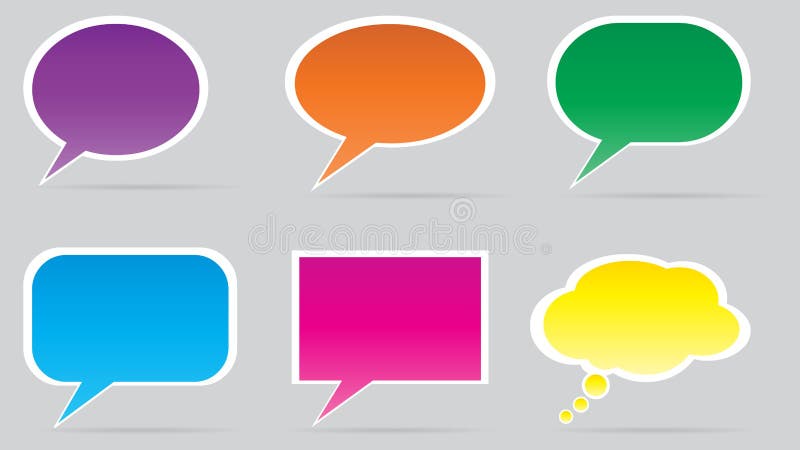 Empty Text Reference Box Simple and Cute in Cartoon Style. Stock ...