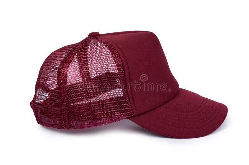 Empty Textile Cap Isolated on White Background, Copy Space Template ...