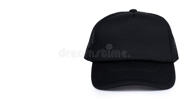 Empty Textile Cap Isolated on White Background, Copy Space Template ...