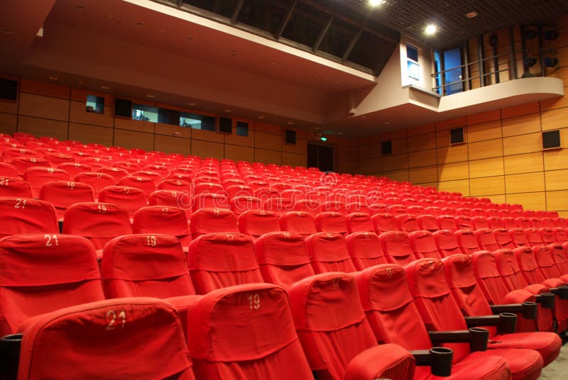 Empty theater stock photo. Image of empty, seat, furniture - 12857890