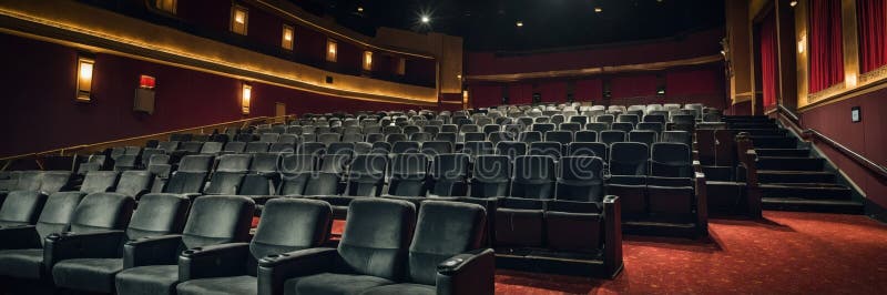 Empty Theatre Auditorium Seats Rows Cinema Interior Design Architecture ...