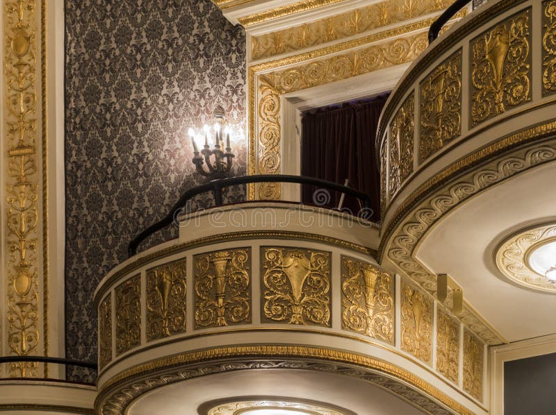 Classic theatre balcony stock photo. Image of seating - 8256568