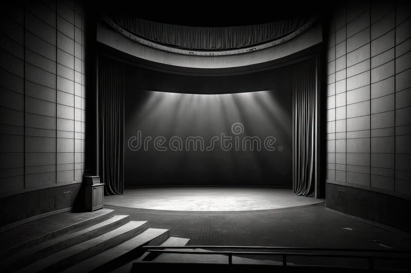 Empty theatre stage stock illustration. Illustration of stage - 272775704