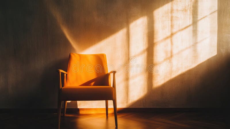 Empty Therapist Chair Single Ray Sunlight Hitting Rest Room Stock ...