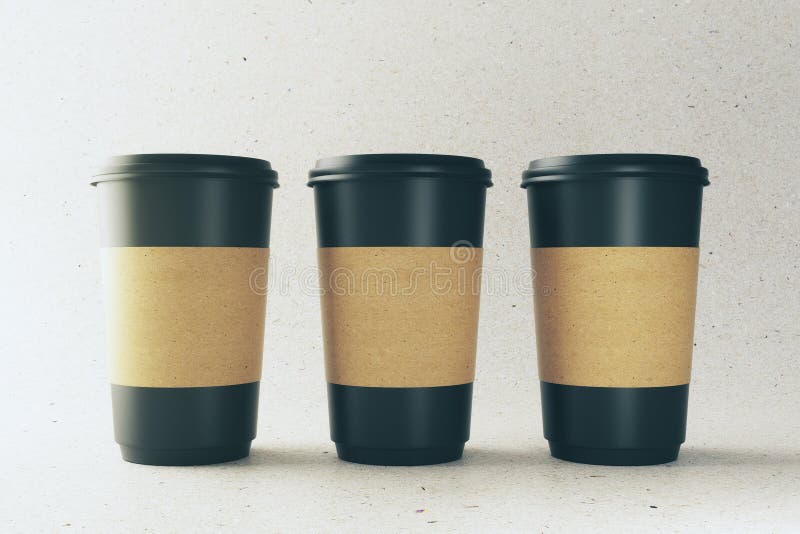 Three Empty Paper Cups Stock Illustrations – 189 Three Empty Paper Cups ...