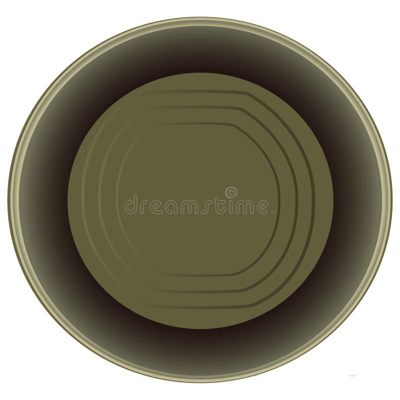 Empty tin can stock vector. Illustration of vector, design - 28251743