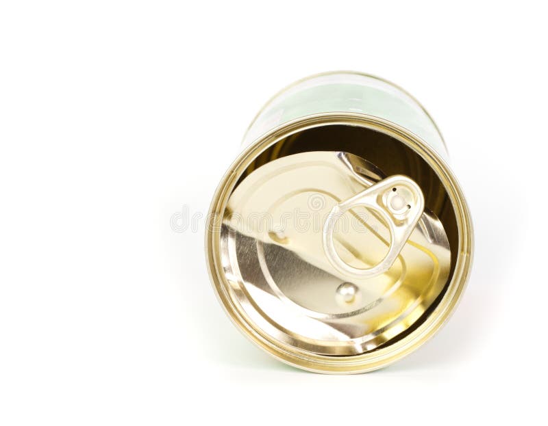 Empty tin can stock photo. Image of golden, open, preservation - 53062444