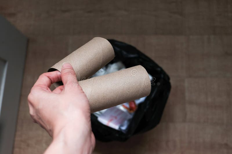 Empty tissue paper roll. stock photo. Image of clean - 271390692
