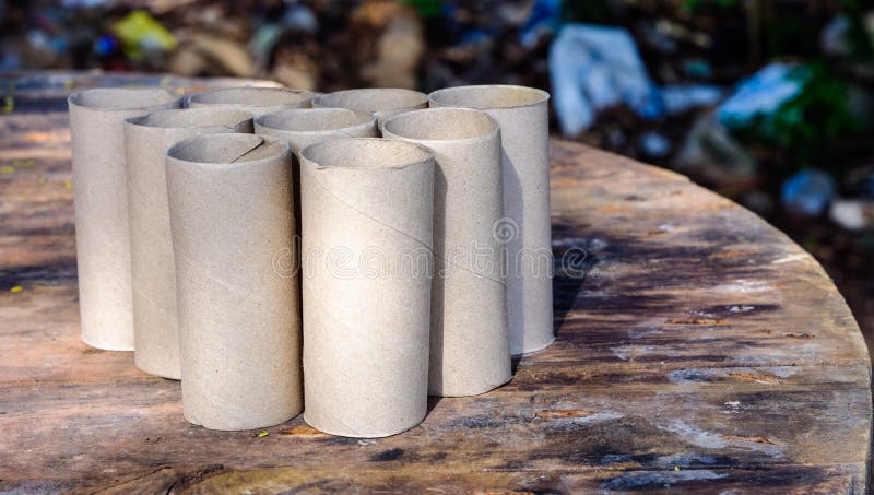 Empty tissue paper roll stock photo. Image of household - 124086386