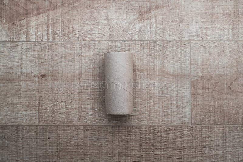 Empty Tissue Paper Roll Core Isolated on White Background with Clipping ...