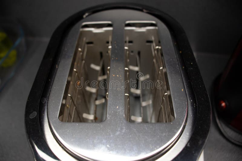 Empty Toaster Close Up Top View for Making Toast Stock Image - Image of ...
