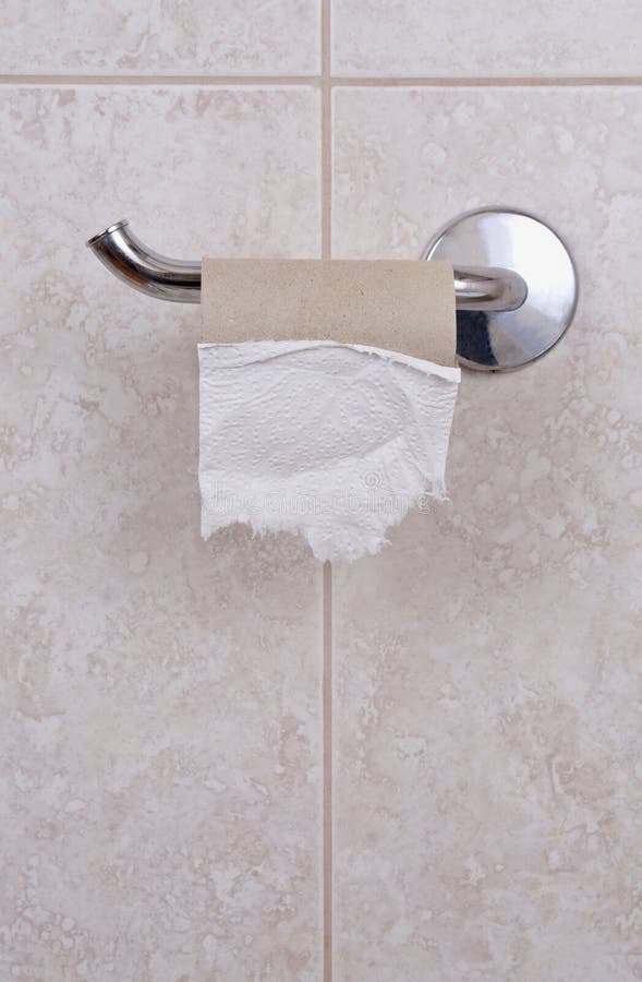 Empty toilet paper holder stock photo. Image of modern - 34651932