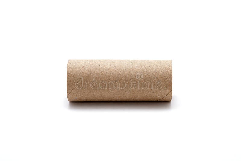 Empty Toilet Paper Roll Isolated White Background Single Tube Stock ... Empty Toilet Paper Roll Isolated White Background Single Tube Stock ...