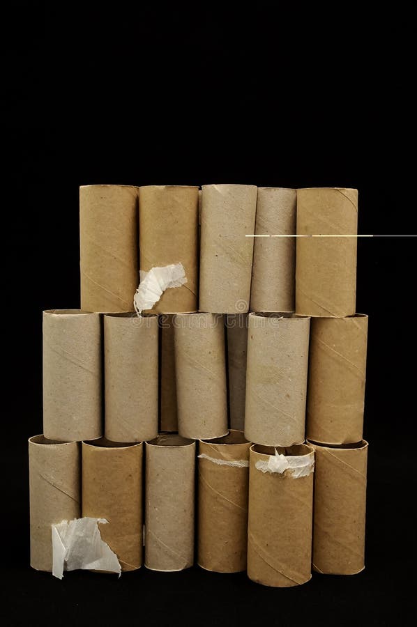 Empty Toilet Paper Roll stock image. Image of background - 174655025