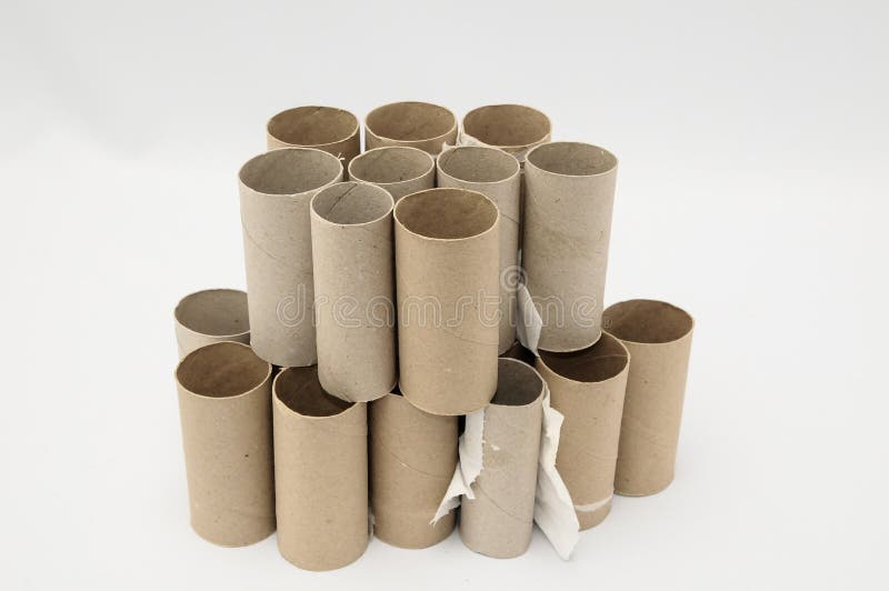 Empty Toilet Paper Roll stock photo. Image of restroom - 45476112