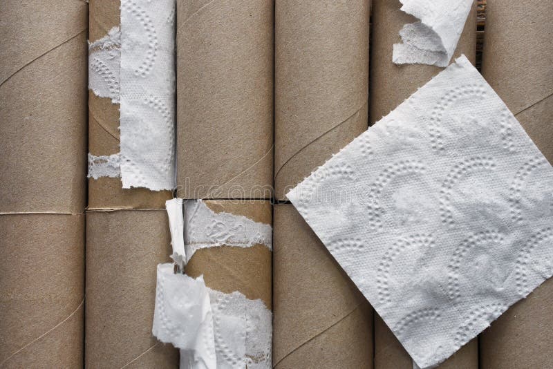 Empty Toilet Tissue Rolls stock image. Image of crapper - 176495243